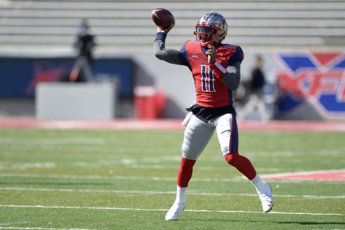 Phillip 'P.J.' Walker debuts as XFL Houston quarterback ...