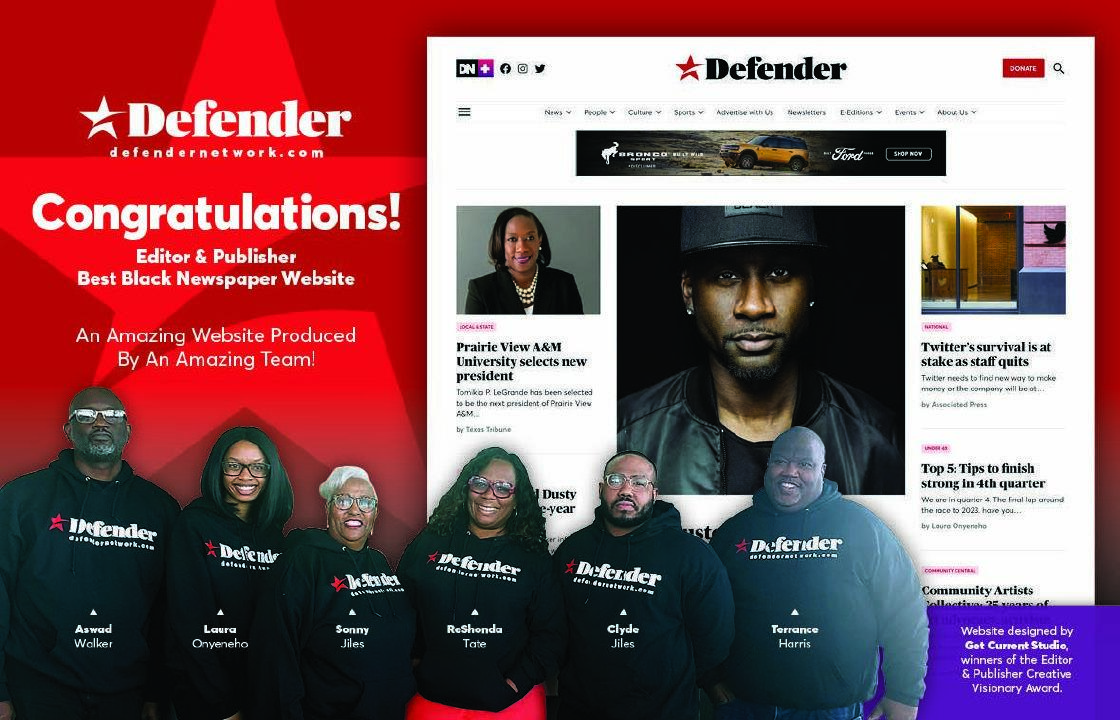 Defender wins first place for Best Black newspaper website ...